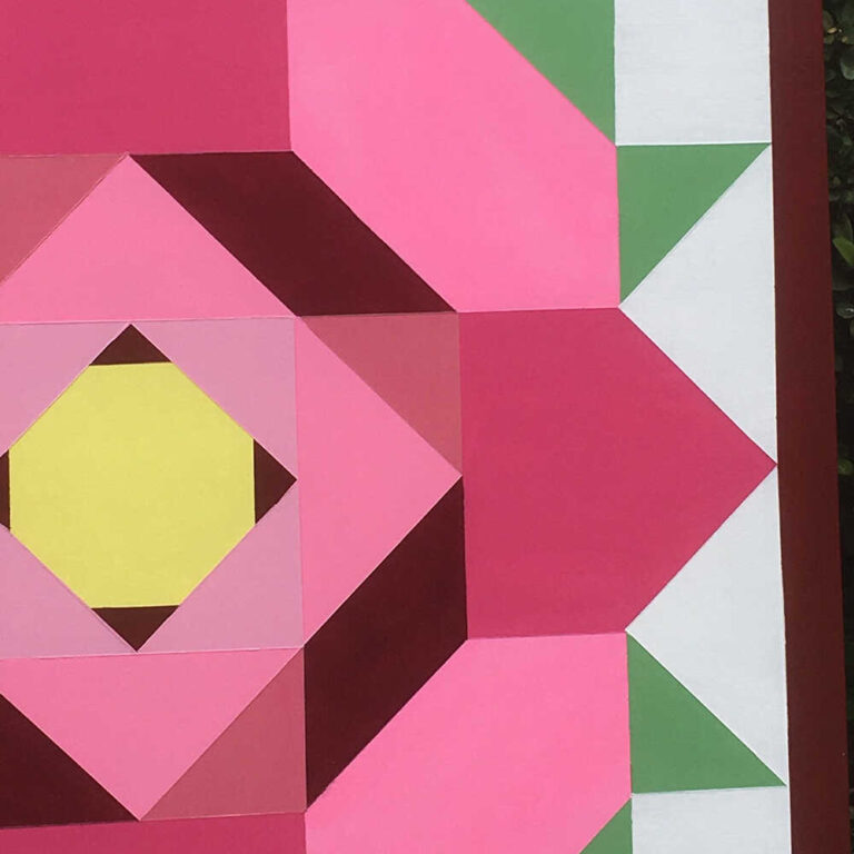 Rose Flower Barn Quilt - The Best Quilt Patterns