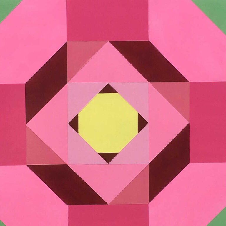 Rose Flower Barn Quilt - The Best Quilt Patterns