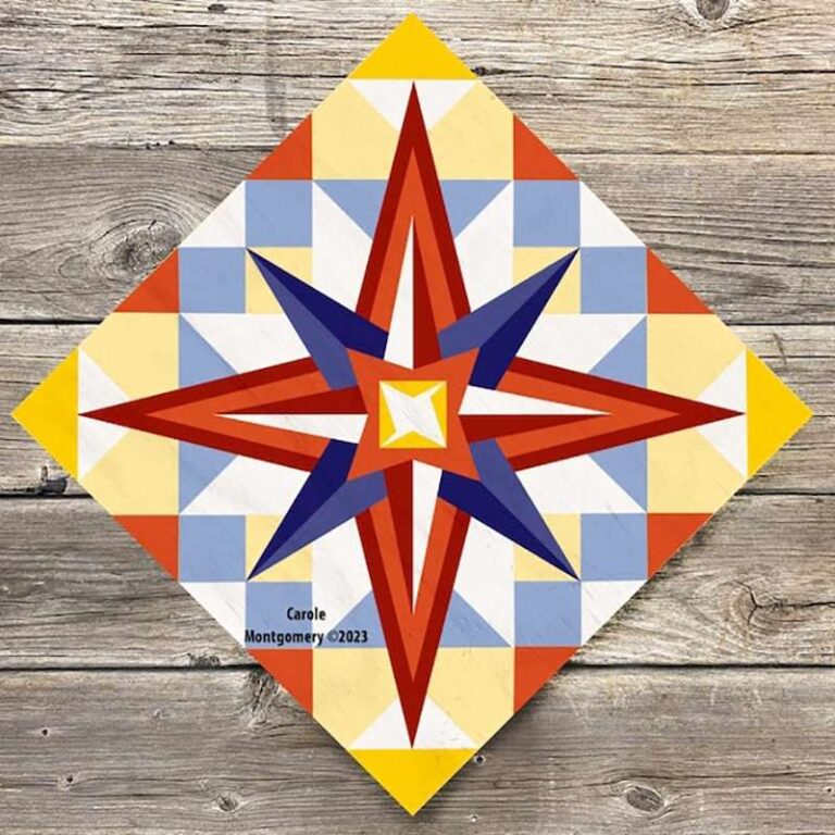 Summer Star Barn Quilt – Compass - The Best Quilt Patterns