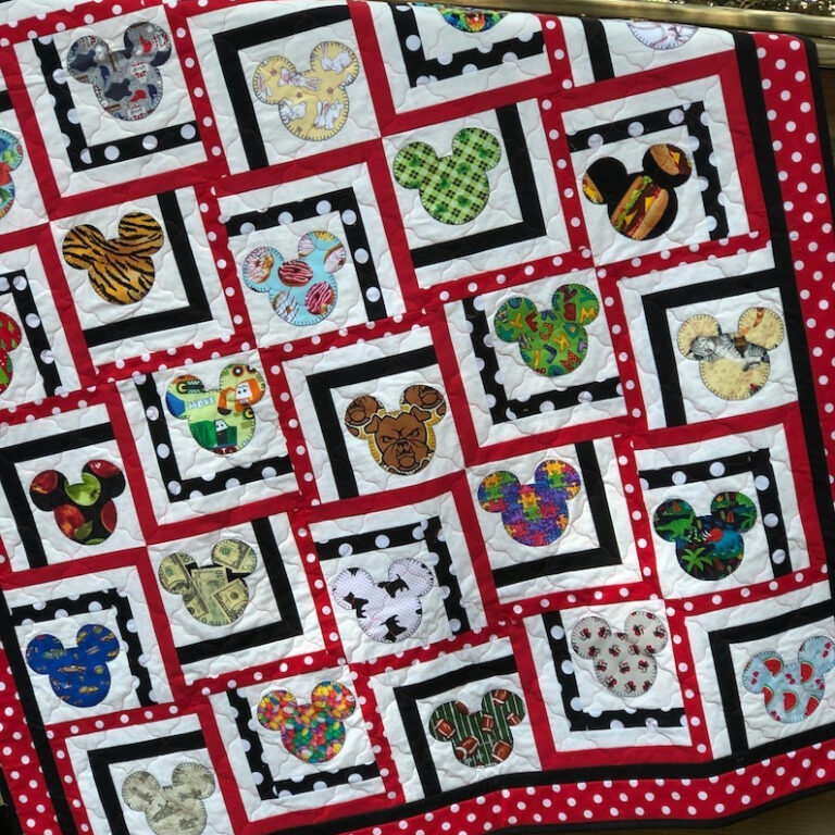 20 Cute and Fun Mickey Mouse Quilt Patterns to Try