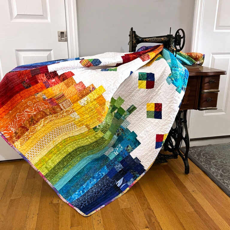 20 Beautiful Rainbow Quilt Patterns