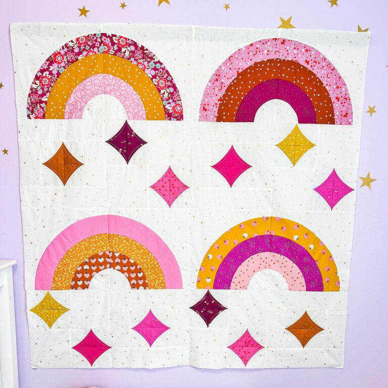 20 Beautiful Rainbow Quilt Patterns